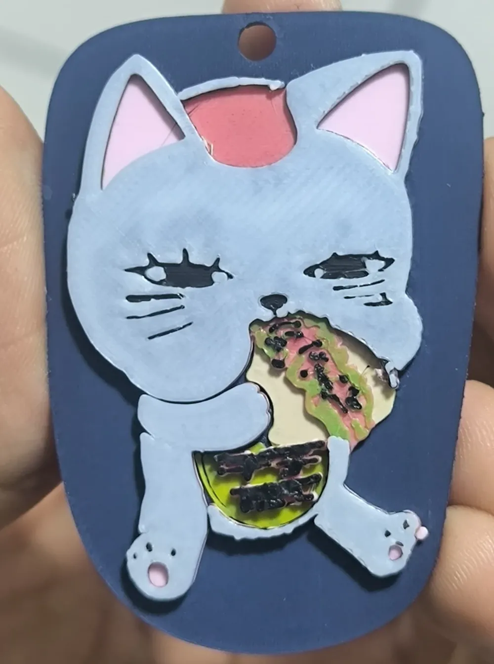 Gato Turboabuela Llavero / Keychain Turbo Granny by Printtg - MakerWorld