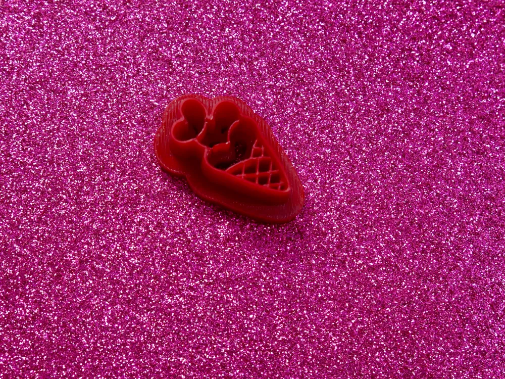 Ice Cream Heart Scoops Polymer Clay Cutter - Free 3D Print Model ...