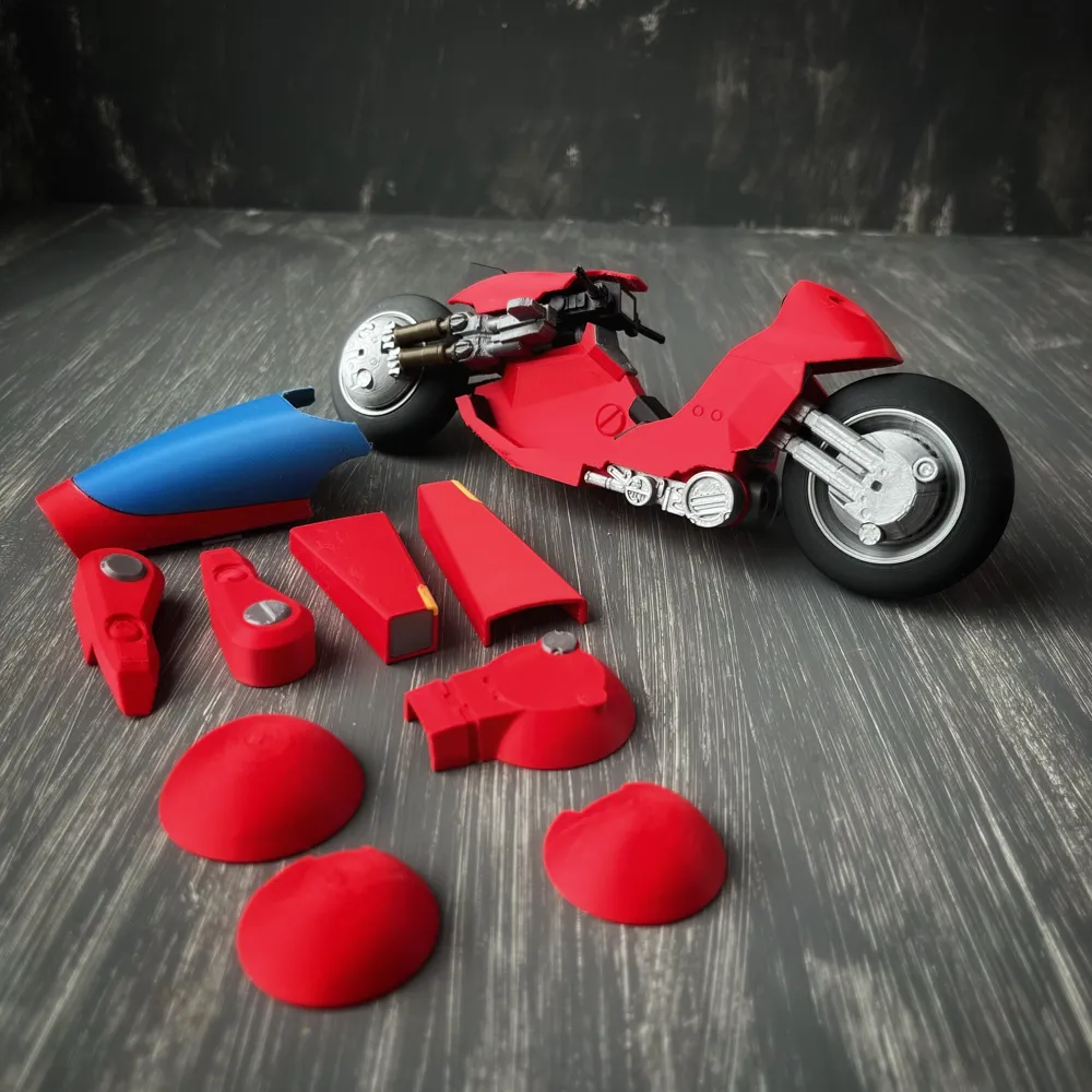 Kaneda’s Motorcycle –AKIRA - Free 3D Print Model - MakerWorld