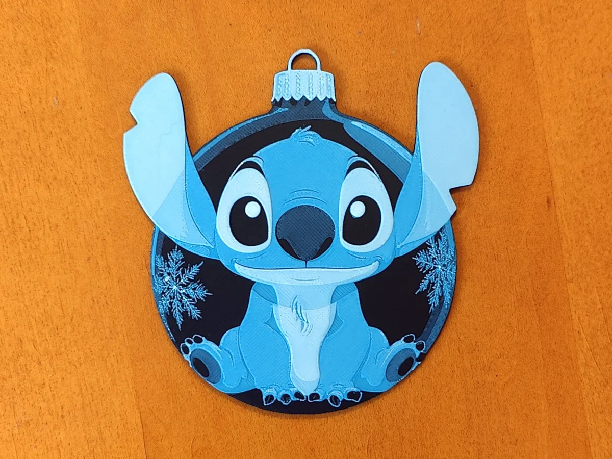 Adorno de Bauble para Árbol de Navidad de Stitch por Sarge MakerWorld: Descarga Modelos 3D Gratuitos