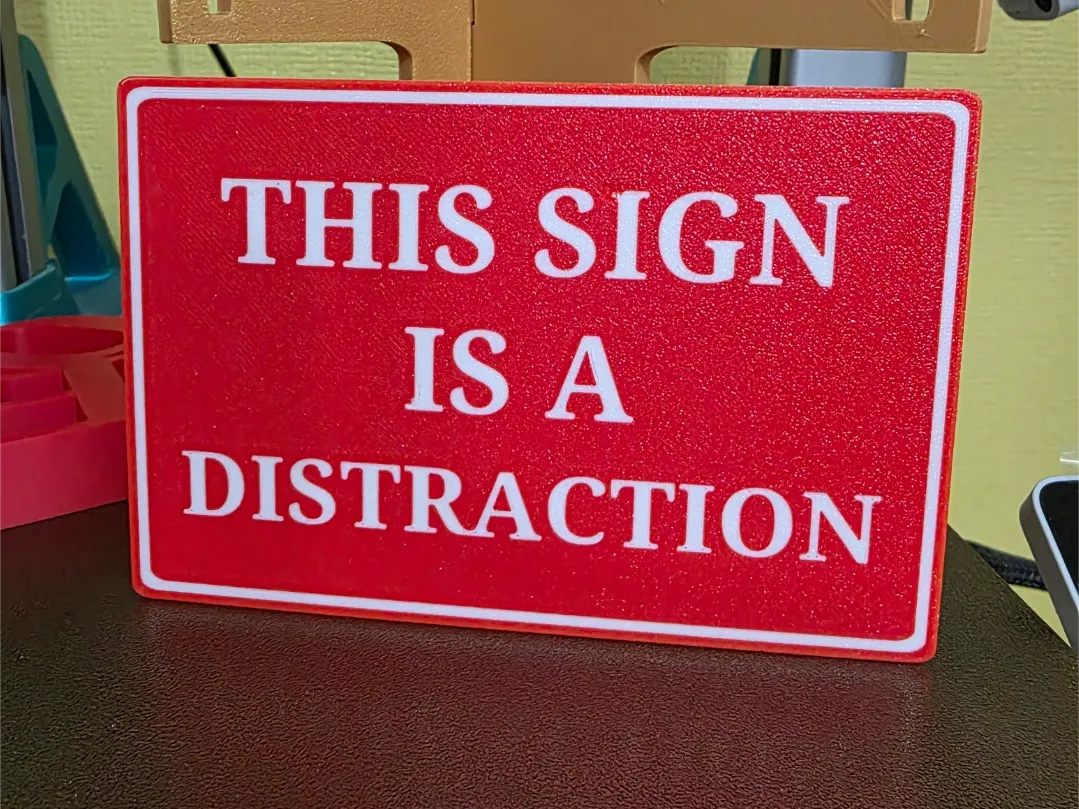 fortnite distraction sign - Free 3D Print Model - MakerWorld