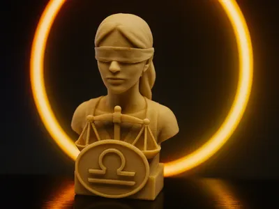 Libra - Zodiac Sign Libra Bust by Go3D MakerWorld: Download Free 3D Models