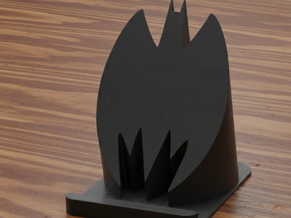 Batman Phone Stand - Free 3D Print Model - MakerWorld