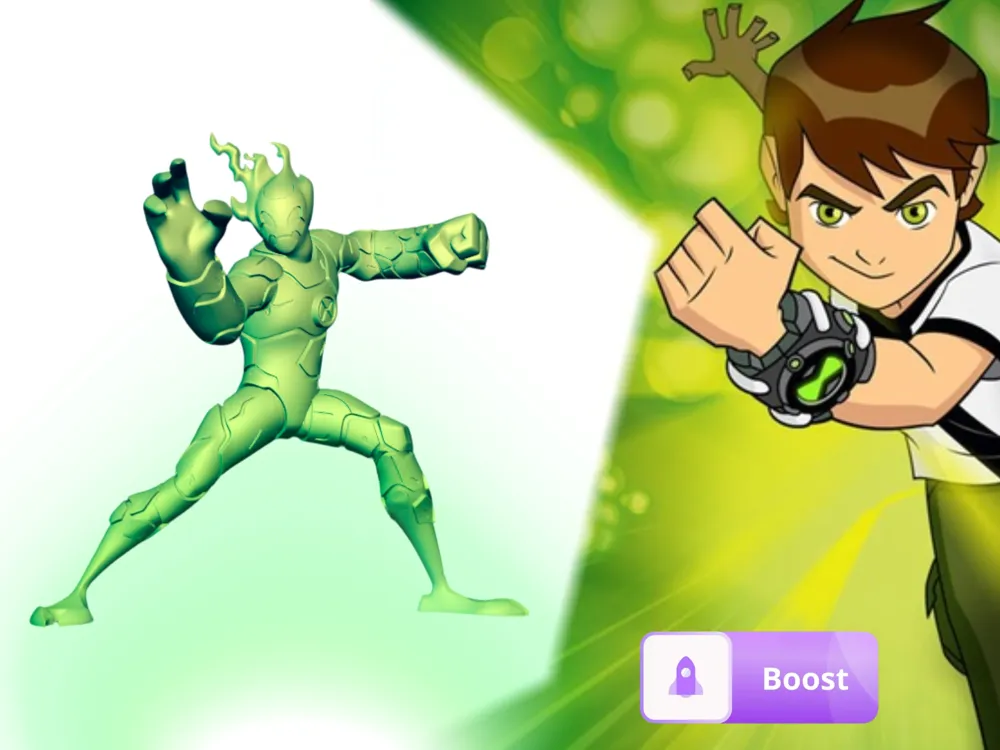 Heatblast Fuego Ben 10 Statue FIgure - Free 3D Print Model - MakerWorld