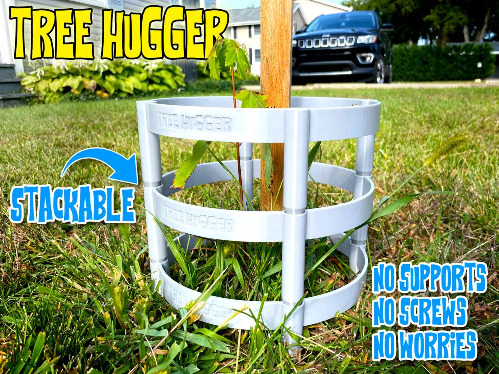 Tree Hugger - The Stackable Guard Fence for Plants by NiiON MakerWorld ...