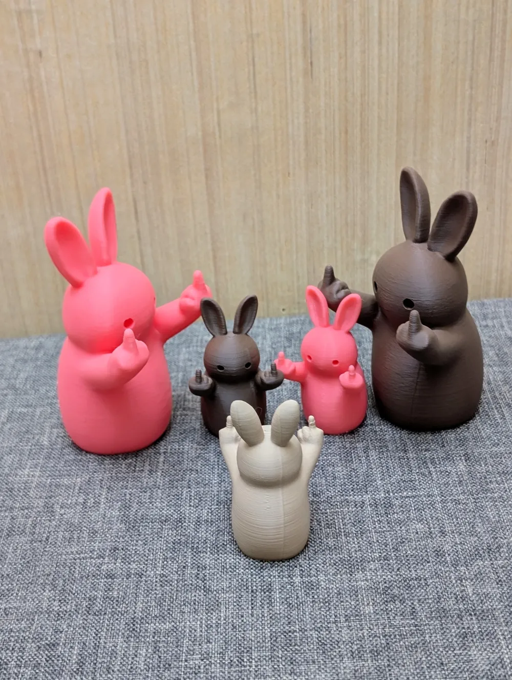 Cheeky Easter Bunny Decor - Free 3D Print Model - MakerWorld