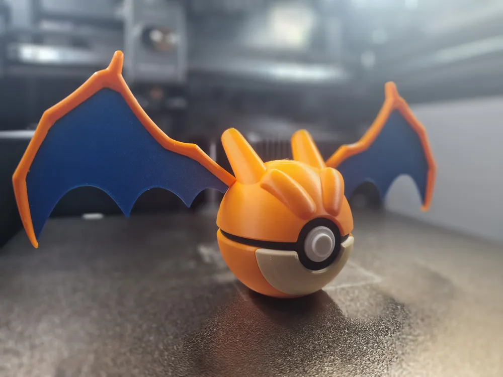 Charizard Pokeball - Free 3D Print Model - MakerWorld