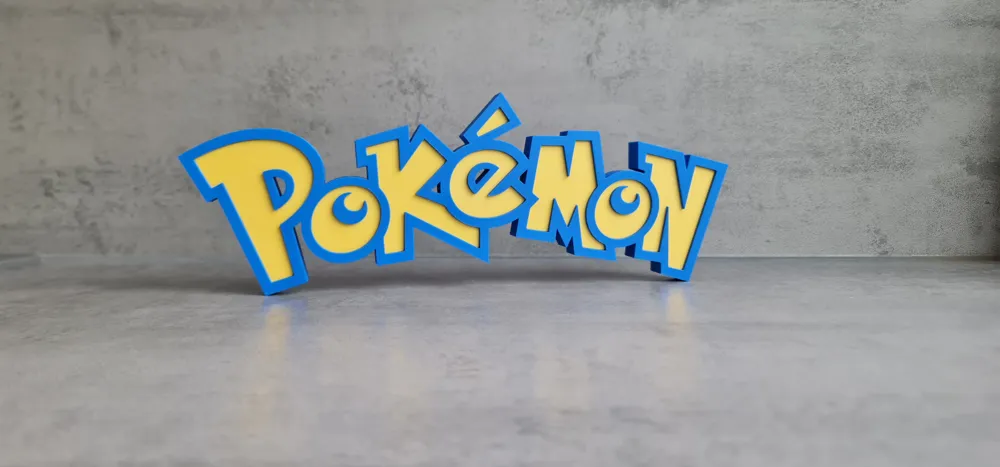 Pokemon Logo / Sign - Free 3D Print Model - MakerWorld