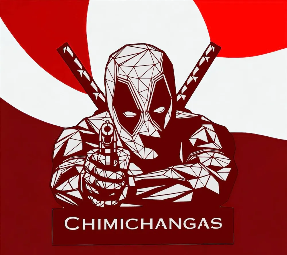 Deadpool Line Art (Low Poly/No Supports) by Codyinbody3 - MakerWorld