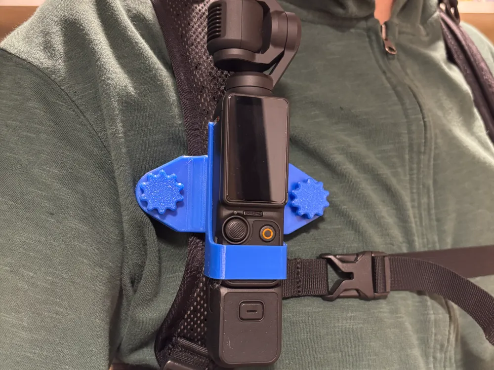 DJI Osmo Pocket 3 Backpack Clip quick release - Free 3D Print Model ...