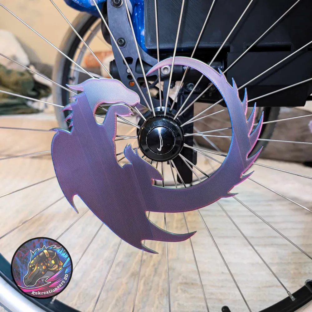 Dragon Wheelchair and Bike Spoke Clip On by kekreations95 MakerWorld ...