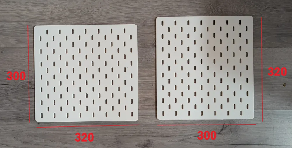 Skadis Ikea Panel for H2D Plate 320x300 or 300x320 by negrandr ...