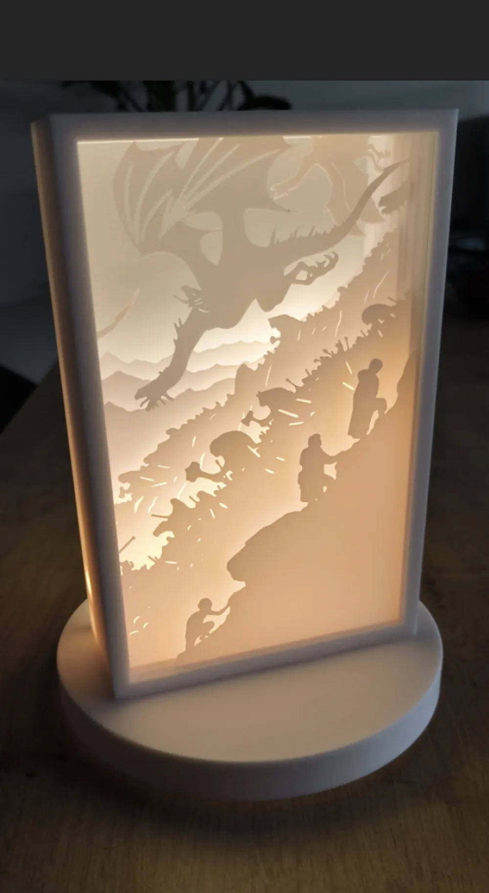 Lord Of The Rings Shadow Box 3d Lamp by deLira MakerWorld: Download ...