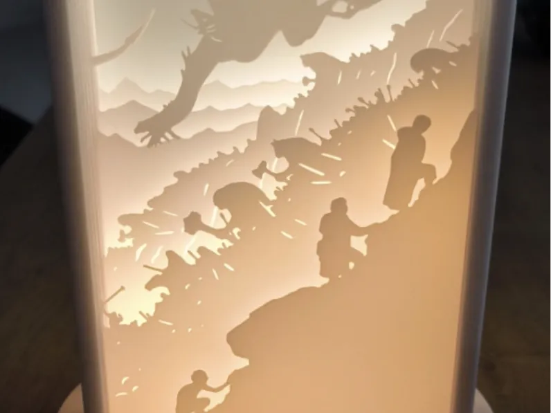 Lord Of The Rings Shadow Box 3d Lamp by deLira - MakerWorld