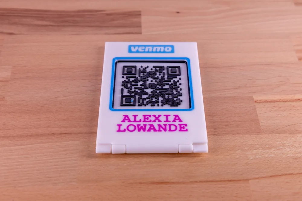 Fold Flat QR Code Sign - Free 3D Print Model - MakerWorld