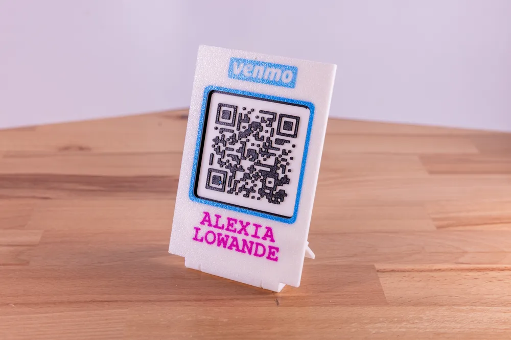 Fold Flat QR Code Sign - Free 3D Print Model - MakerWorld