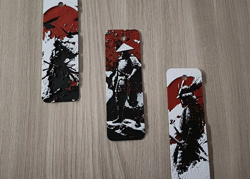 samurai bookmarks - Free 3D Print Model - MakerWorld