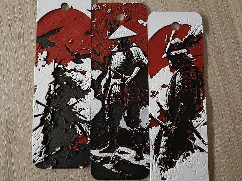 samurai bookmarks - Free 3D Print Model - MakerWorld