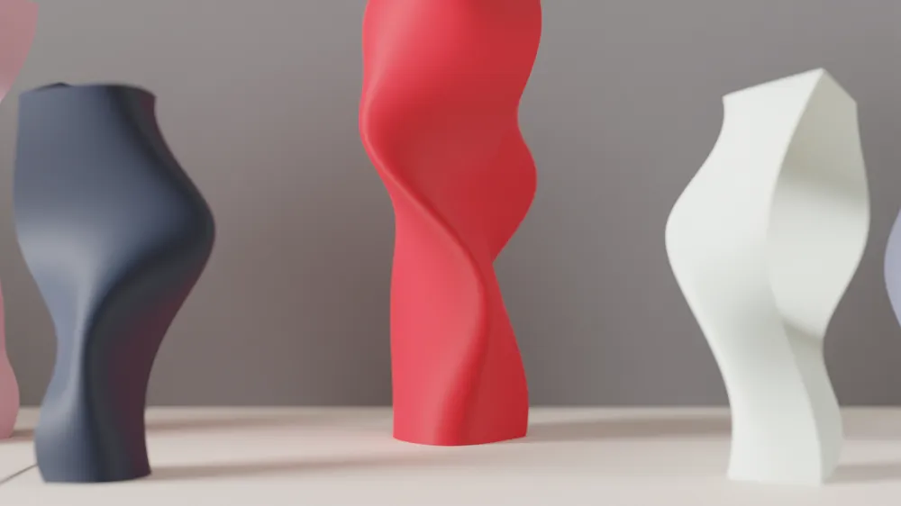 Modern Vase sculpture. different from all angles by Abstractia Design ...