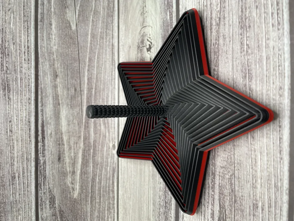 5-Point Expanding Star Fidget w/Handle - Free 3D Print Model - MakerWorld