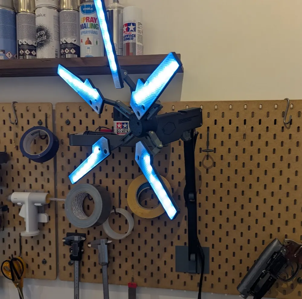 Death Stranding Odradek lamp SKADIS mount Remixed by RasmusDT MakerWorld: Download Free 3D Models