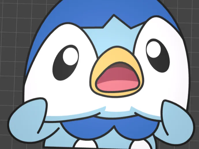 piplup funny keychain by Soren de loose - MakerWorld