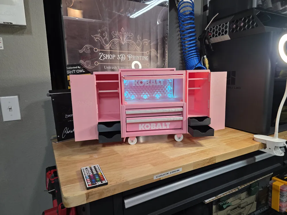 Kobalt mini tool box with locker and side box - Free 3D Print Model ...