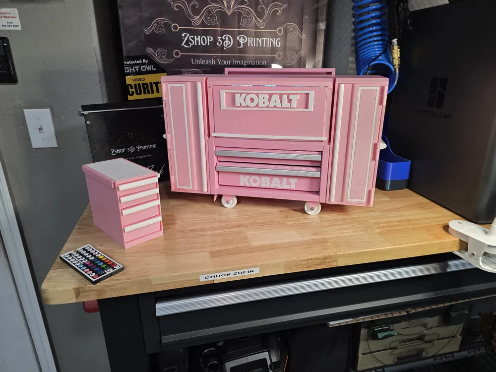 Kobalt mini tool box with locker and side box - Free 3D Print Model ...
