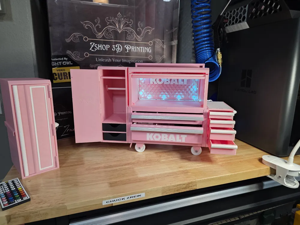 Kobalt mini tool box with locker and side box - Free 3D Print Model ...