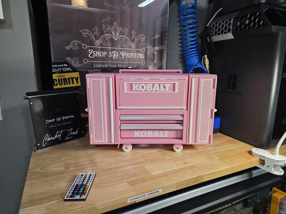 Kobalt mini tool box with locker and side box - Free 3D Print Model ...