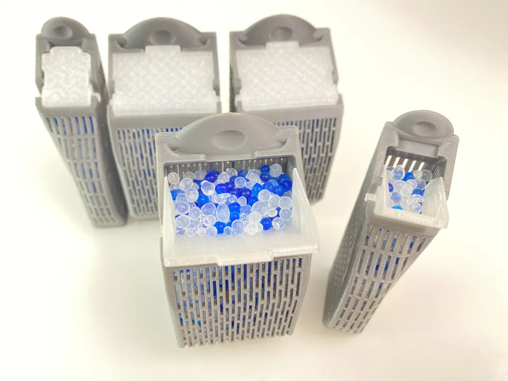 AMS 2 Pro Silica Gel Desiccant Holder Pods MK2 - Free 3D Print Model ...