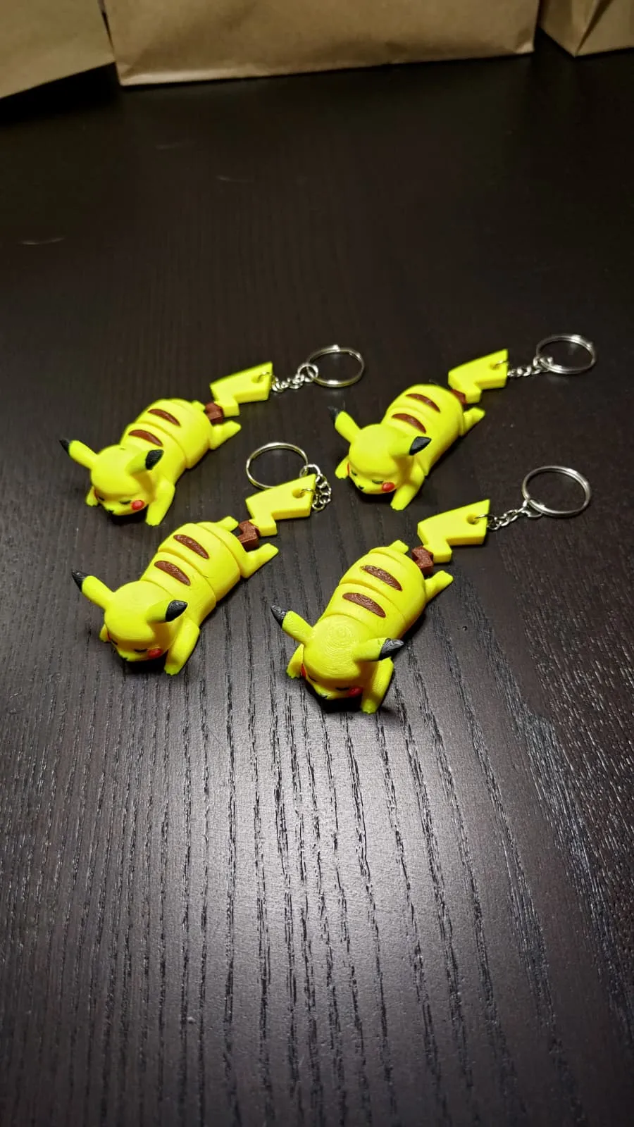 Flexi Pikachu Keychain - Free 3D Print Model - MakerWorld