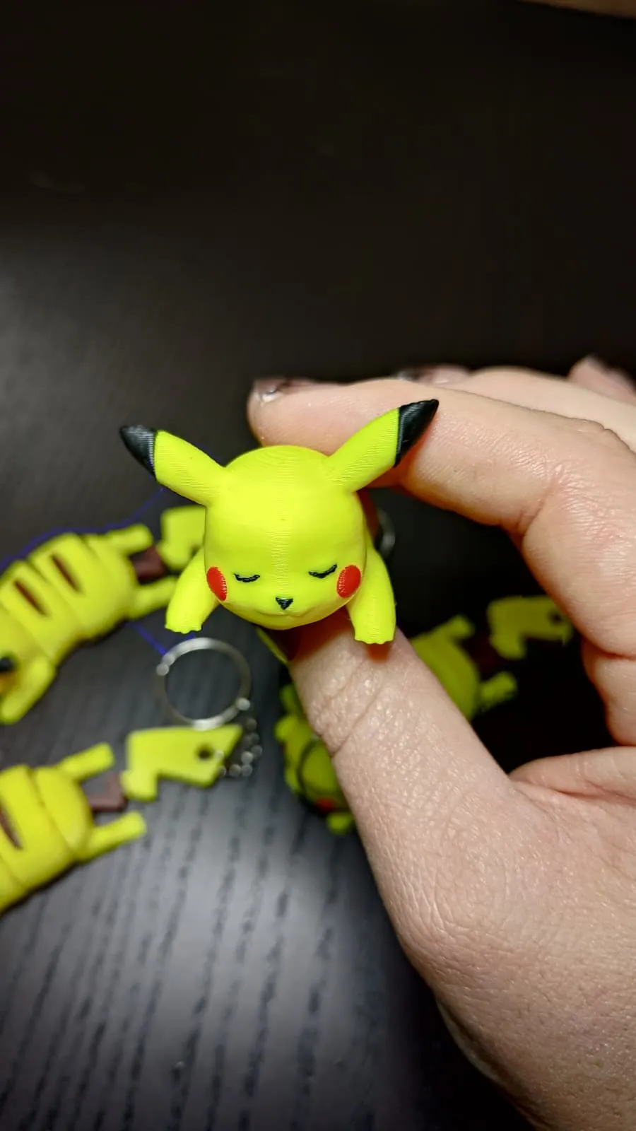 Flexi Pikachu Keychain - Free 3D Print Model - MakerWorld