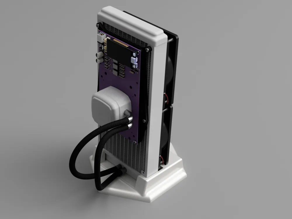 NerdQaxe++ Hydro Stand by Go Brrr MakerWorld: Download Free 3D Models