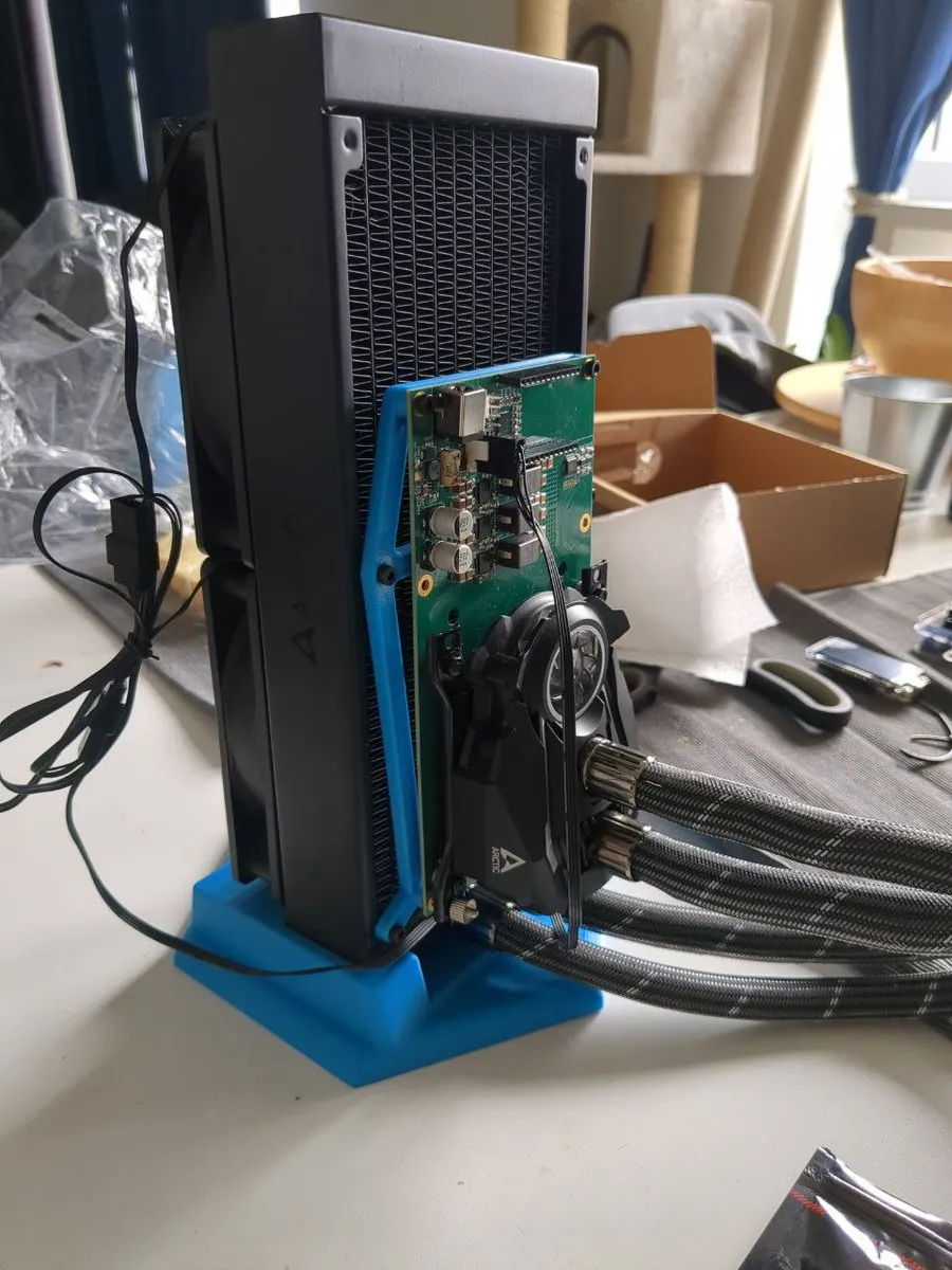 NerdQaxe++ Hydro Stand by Go Brrr MakerWorld: Download Free 3D Models