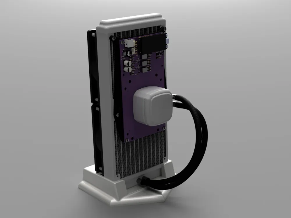 NerdQaxe++ Hydro Stand by Go Brrr MakerWorld: Download Free 3D Models