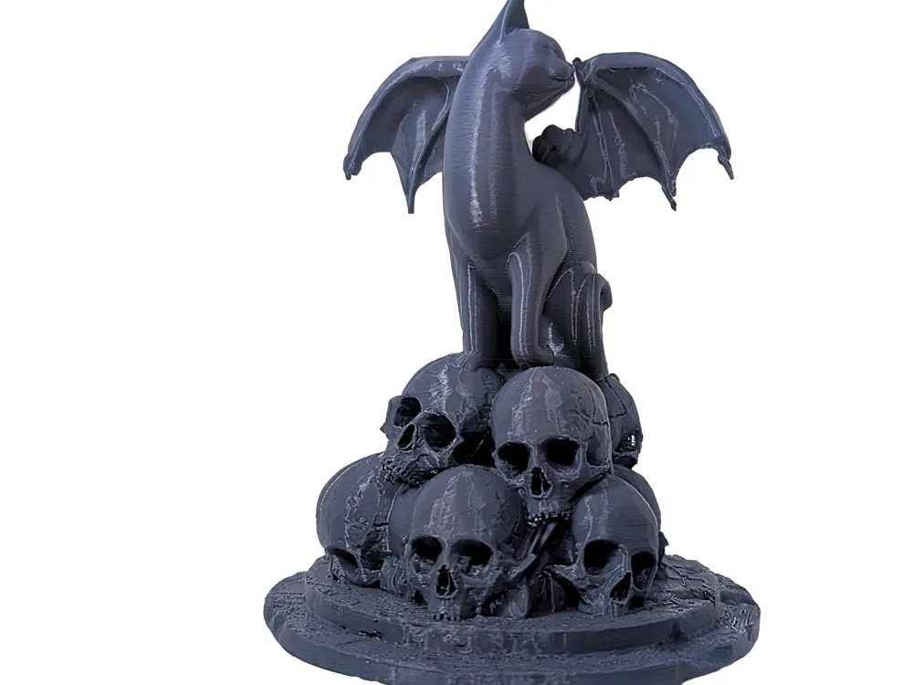Winged Cat Gargoyle Statue by Petezilla - MakerWorld
