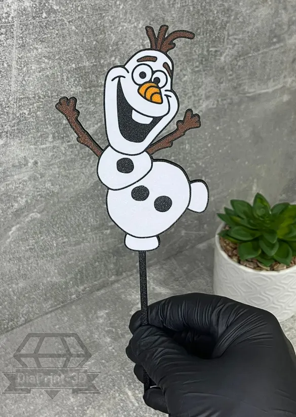 Olaf Frozen Cake Topper by Diaprint-3D - MakerWorld