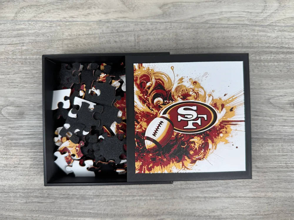 San Francisco 49ers - NFL Puzzle and Box Lid - Free 3D Print Model ...
