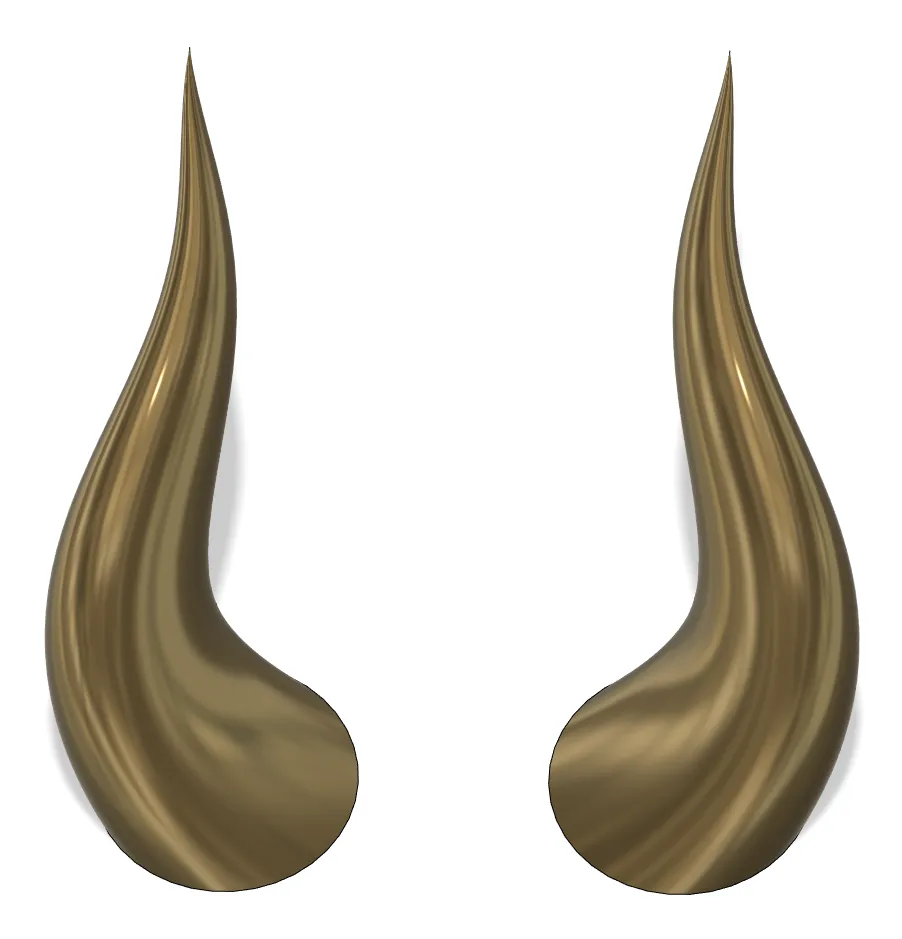 Smooth devil horns by Preischl 3D - MakerWorld