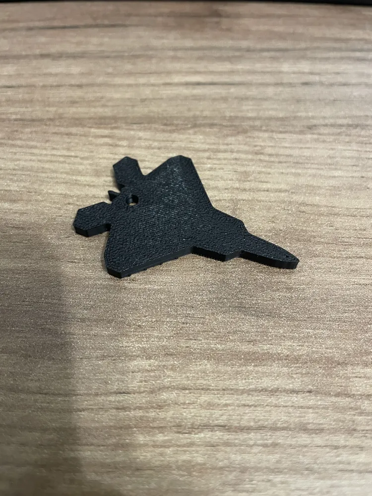 Vue de dessus du porte-clés F22 - Modèle d'Impression 3D Gratuit ...