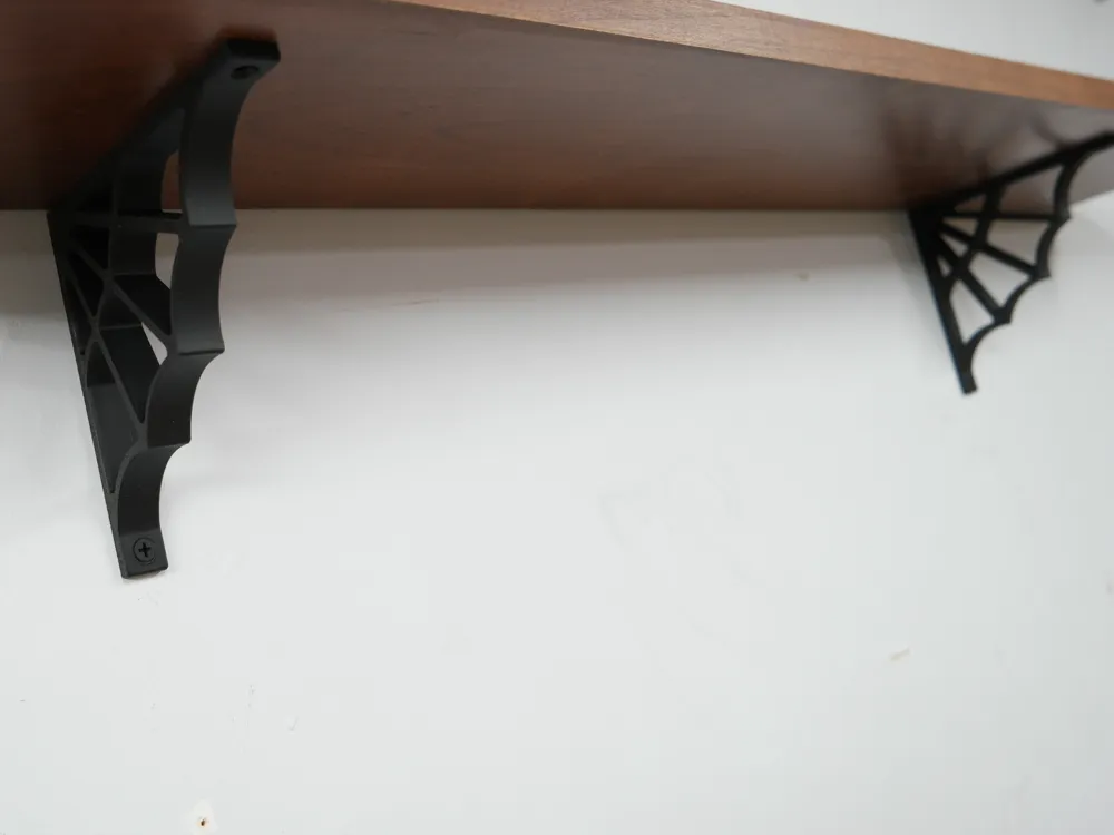 Spider Web Shelf Support Bracket - Free 3D Print Model - MakerWorld