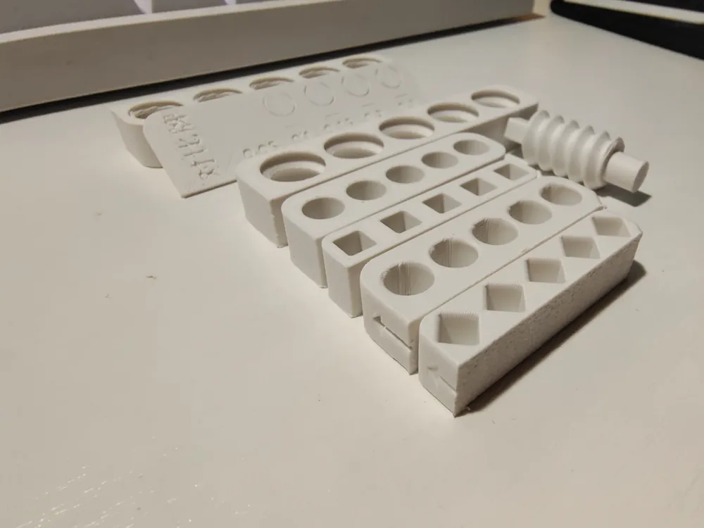 Multi-Type Hole Tolerance Gap Test Block by EnderSam - MakerWorld