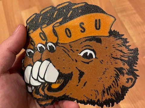 Oregon State Coaster retro classic - Free 3D Print Model - MakerWorld
