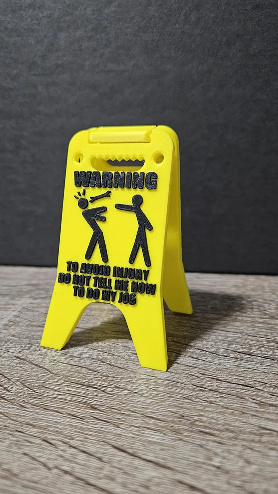 Funny mini Floor Signs (caution, warning) - Free 3D Print Model ...