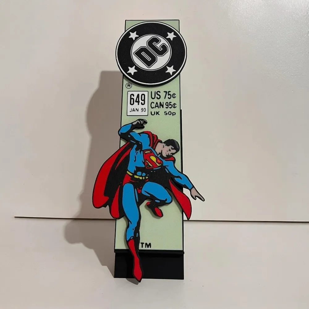 Superman – Action Comics #649 Corner Box - Free 3D Print Model - MakerWorld