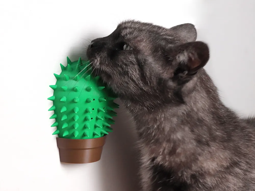 Kaktus-Katzen-Kratzbaum von Johnny_Bit MakerWorld: Kostenlose 3D-Modelle herunterladen