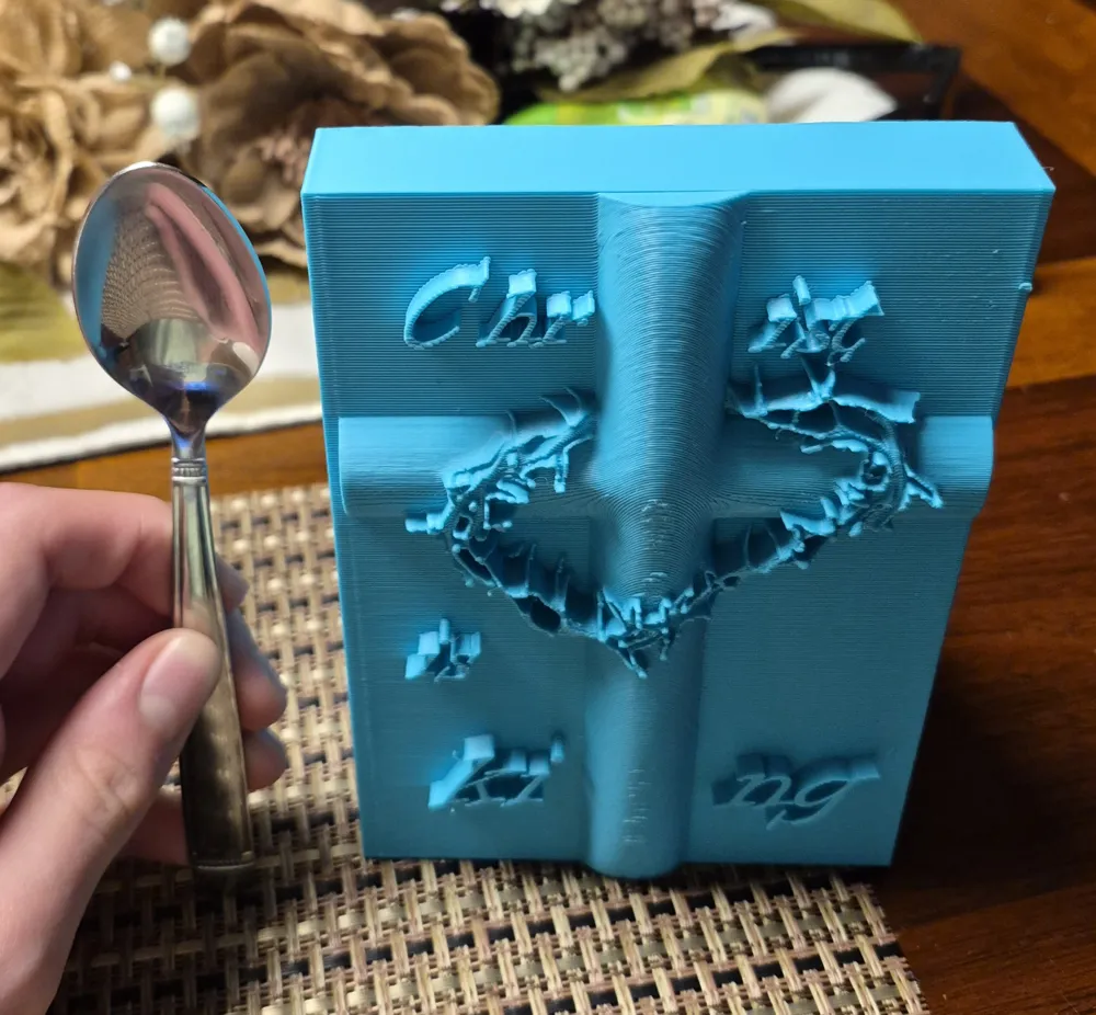 Cross and Crown of Thorns Book Nook - Free 3D Print Model - MakerWorld