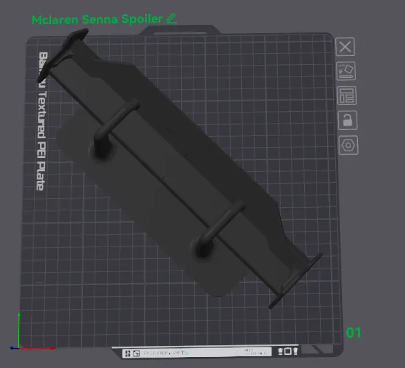 McLaren Senna Spoiler – 1:7.5 Scale by Protopals - MakerWorld