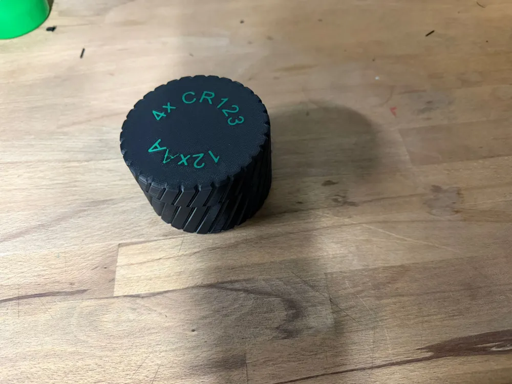 Caja de baterías para 12× AA & 4× CR123 - Modelo de impresión 3D ...